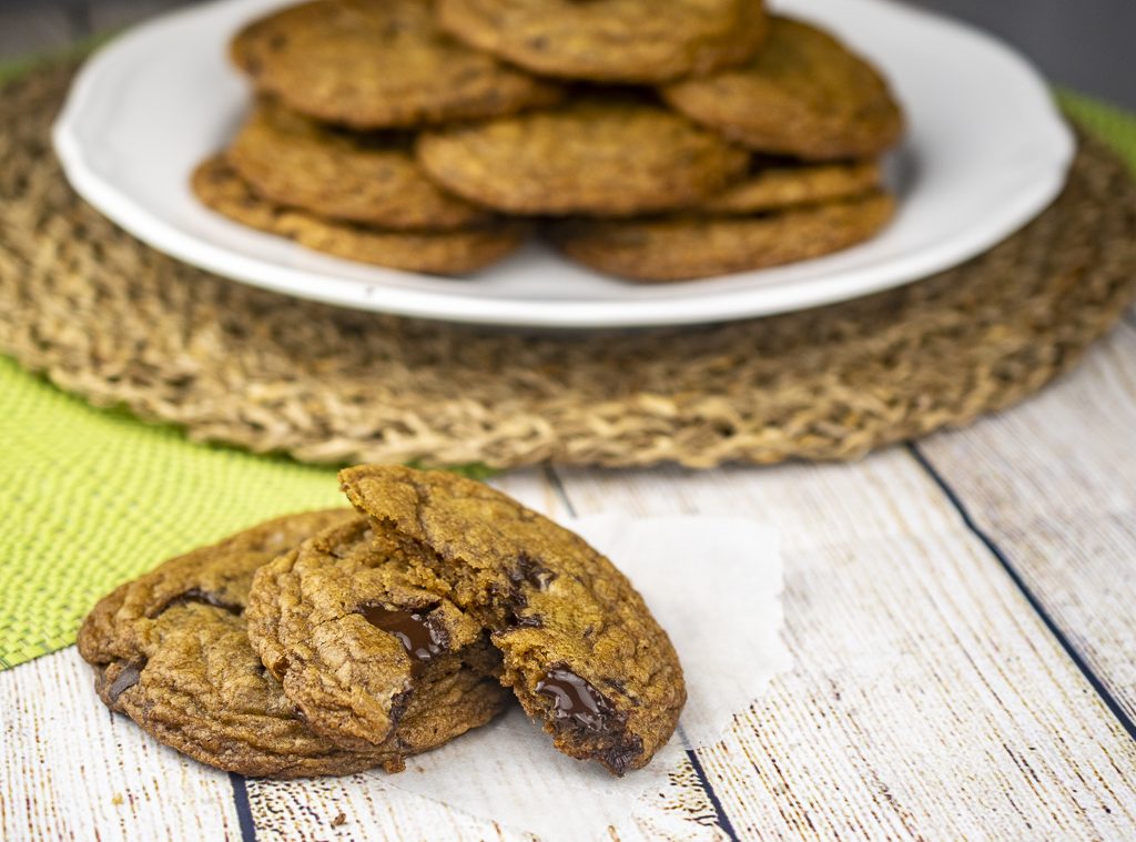 Sweet and Savory Brown Cannabutter Chocolate Chip Cookies
